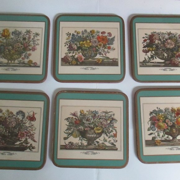 Pimpernel | Dining | Vintage Pimpernel Cork Backed Coasters Set Of 6 ...